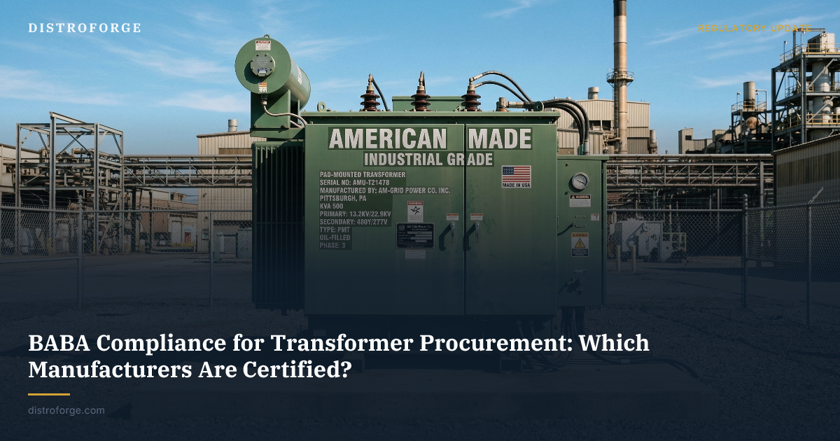 BABA Compliance for Transformer Procurement: Certified Manufacturers ...